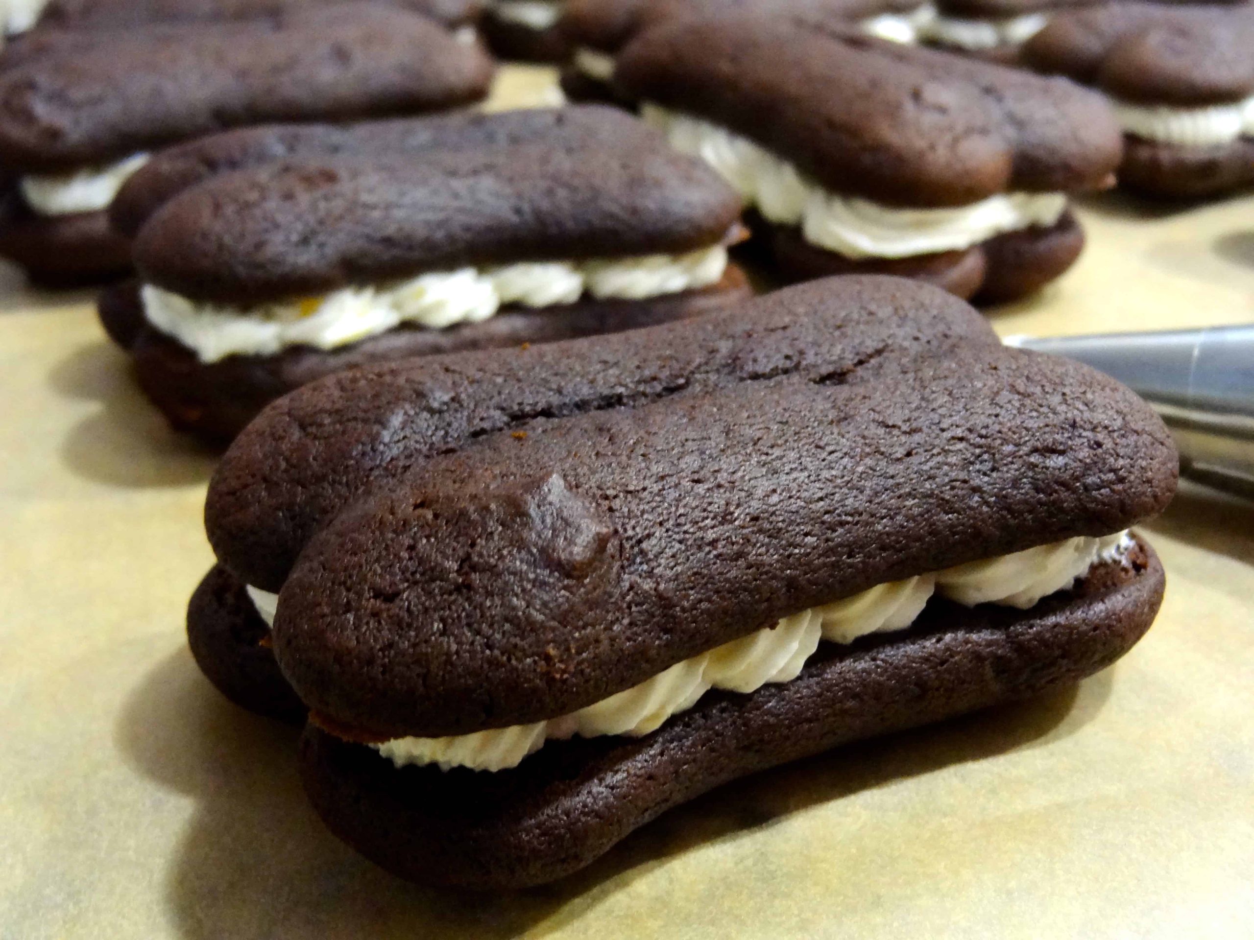 Baked Sunday Mornings: Devil Dogs with Malted Buttercream Filling ...