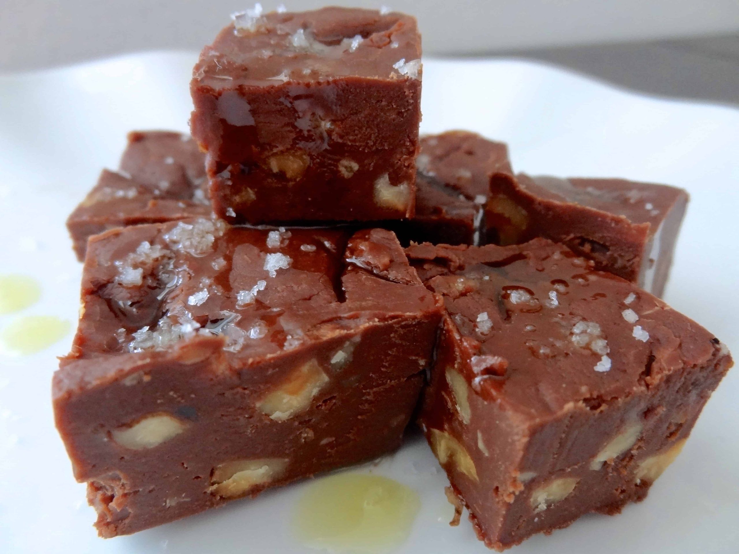 Baked Sunday Mornings: Chocolate Velvet Walnut Fudge with Olive Oil ...