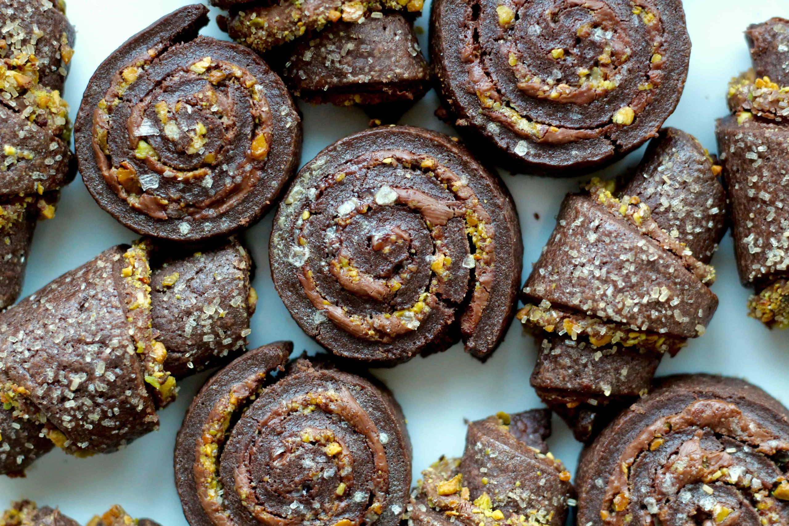 Hanukkah Roll Call: Chocolate Pistachio Nutella Rugelach - Stellina Sweets